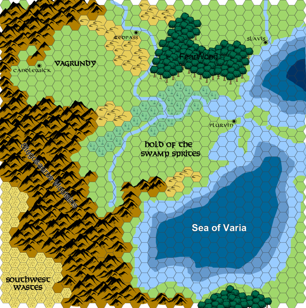 Making 1st Edition World of Greyhawk Style Maps in Hexographer ...