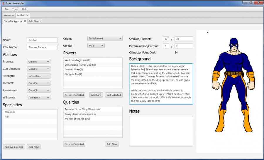 New: Icons Assembler! A Character Generator/Tracker & Game Manager ...