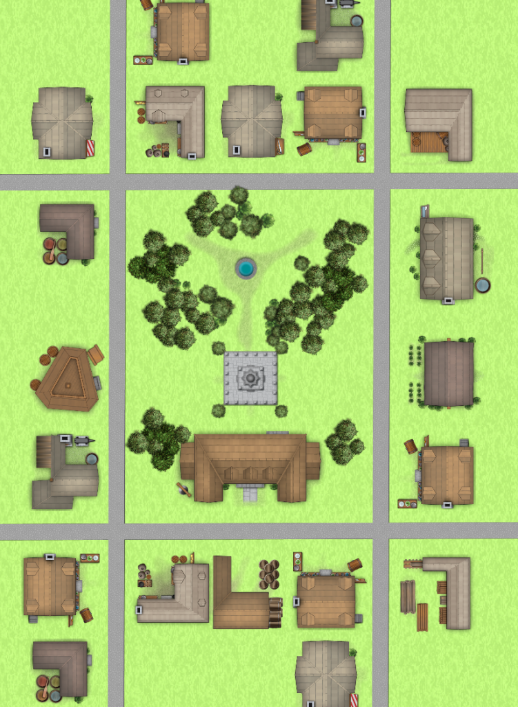 (Virtual) Monday Map: Town Square – Inkwell Ideas
