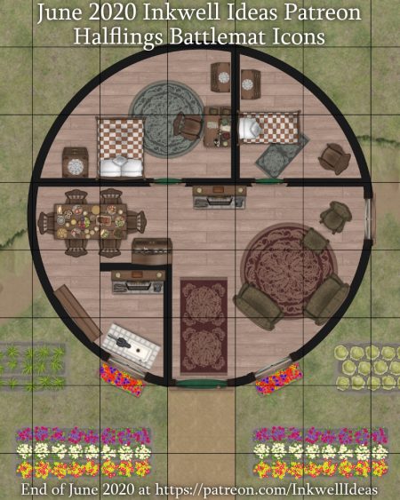 Halflings Patreon Map Icon Previews – Inkwell Ideas