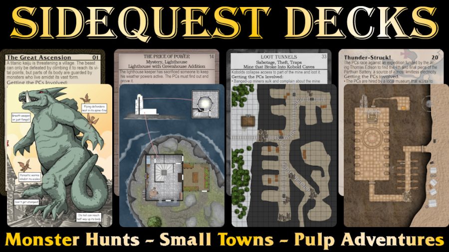 New Sidequest Decks Kickstarter Just Launched! – Inkwell Ideas