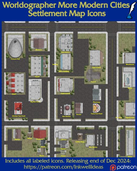 More Modern Icons Settlement Map Icons Preview – Inkwell Ideas