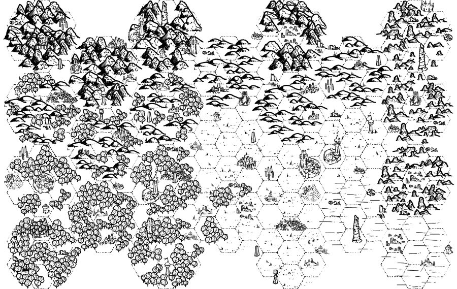 Hex Minimap Tiles Project & Sample – Inkwell Ideas